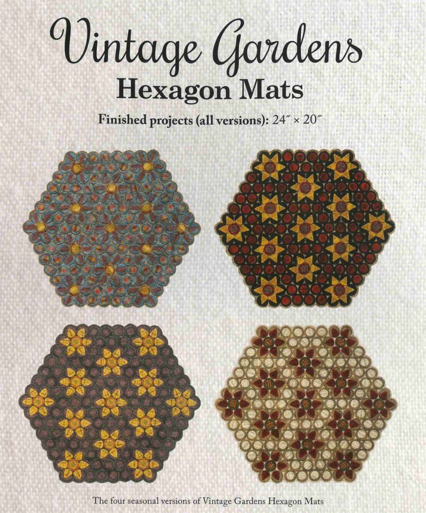 Vintage Gardens Hexagon Mats - The Woolen Needle