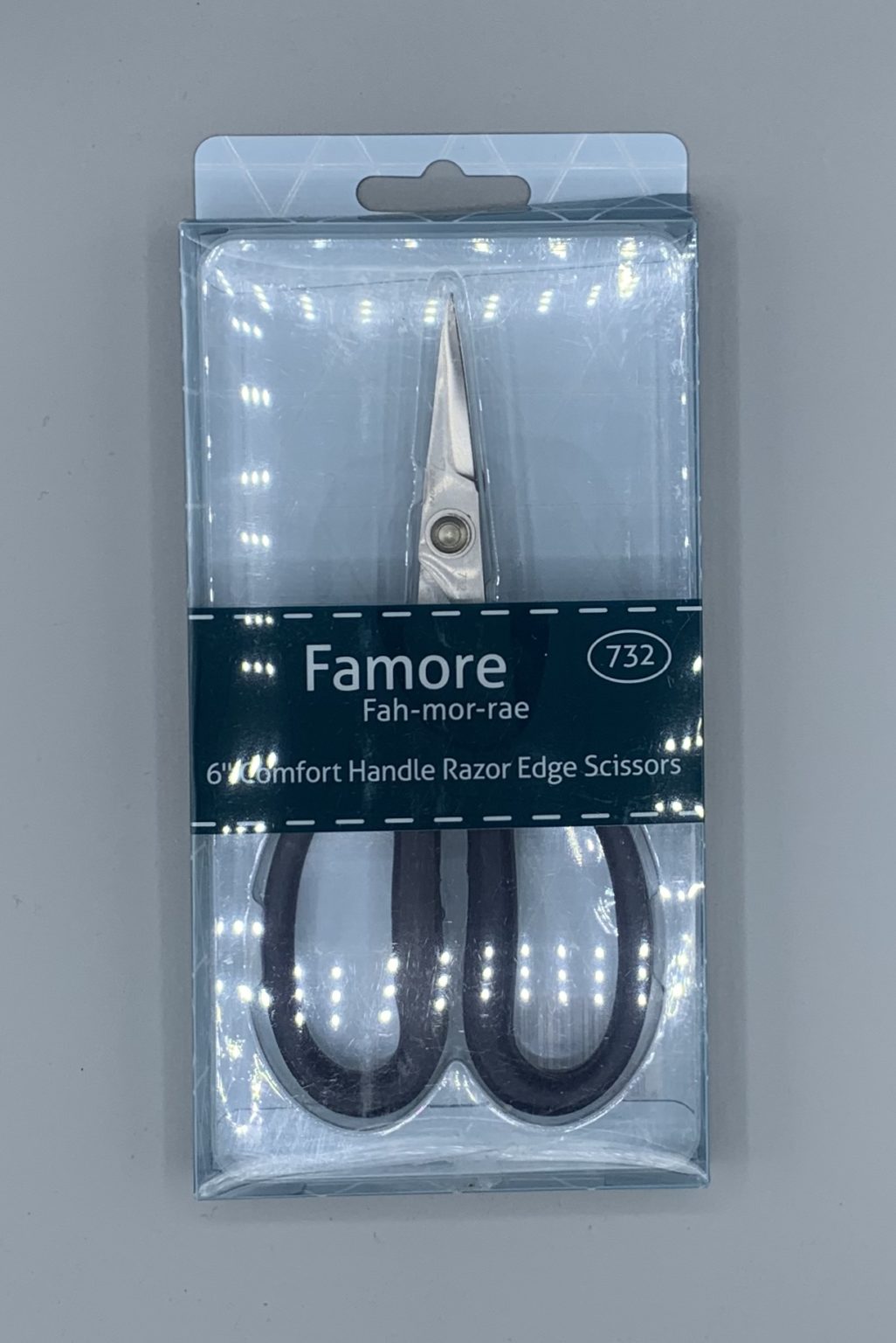 Famore 6" Comfort Handle Razor Edge Scissors - The Woolen Needle