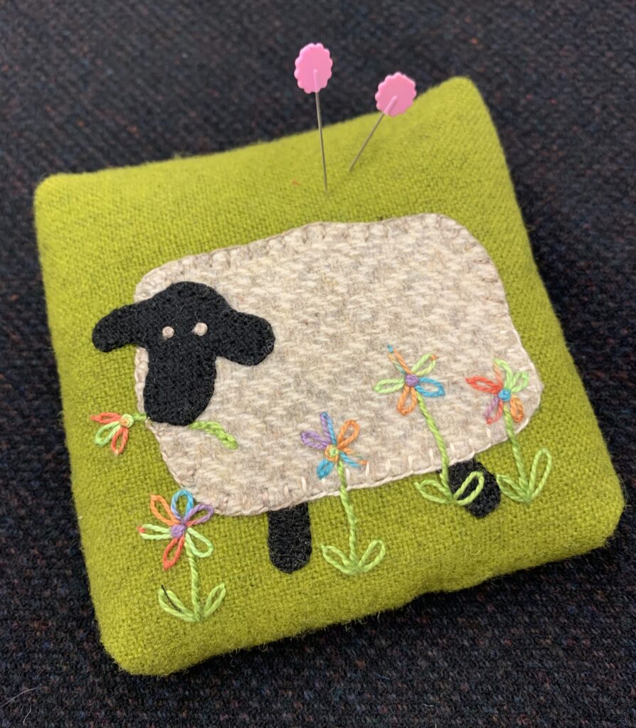Sheep Pin Cushion - Square - The Woolen Needle