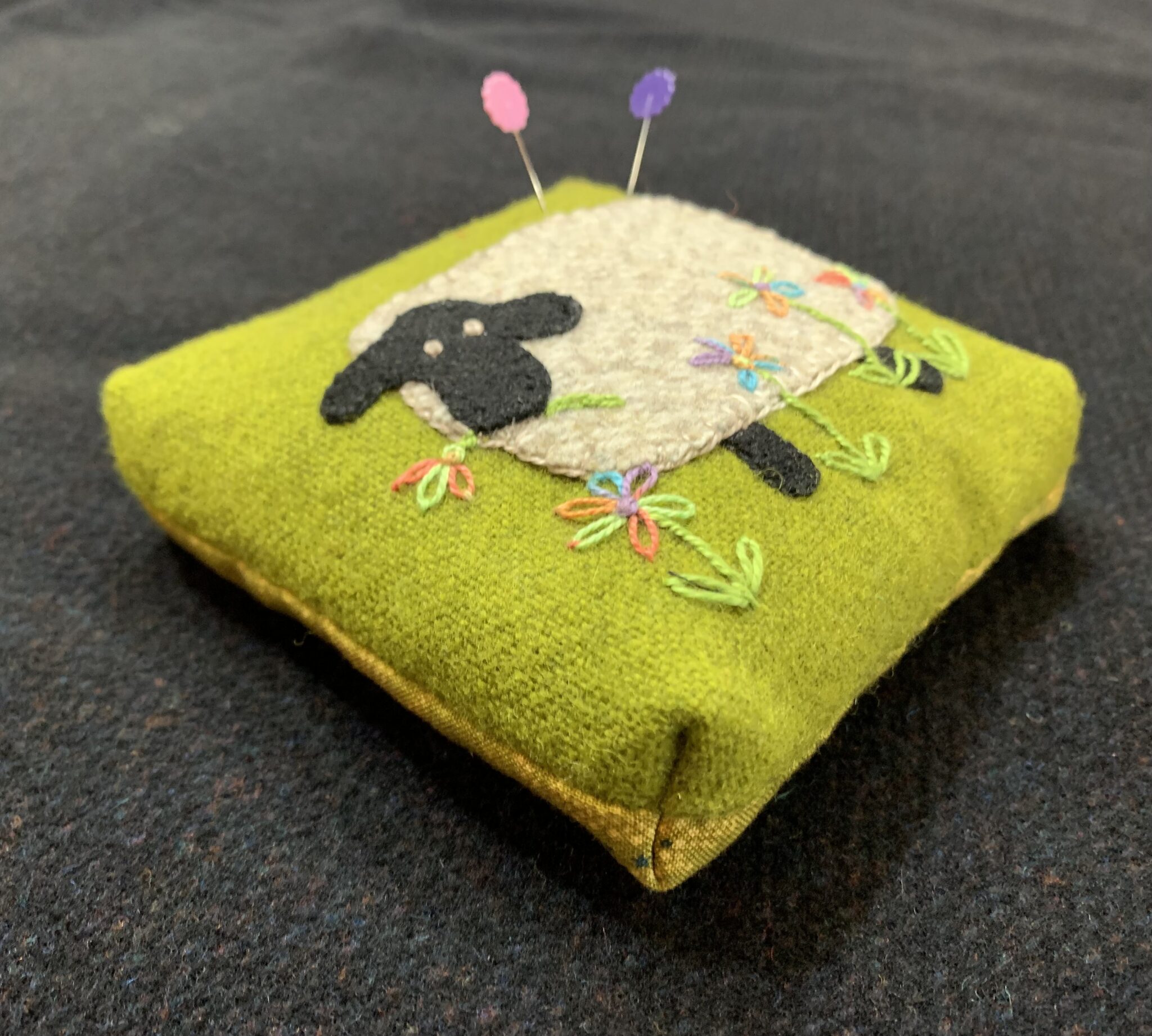 Sheep Pin Cushion - Square - The Woolen Needle