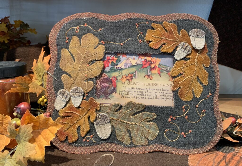 Frame It For Fall Leaves Sample - The Woolen Needle