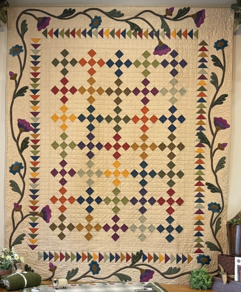 Cottage Blooms - King Sized Quilt - The Woolen Needle
